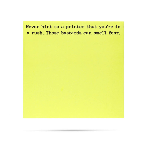 Hint to Printer Little Sticky Notes | Whimsy On Main